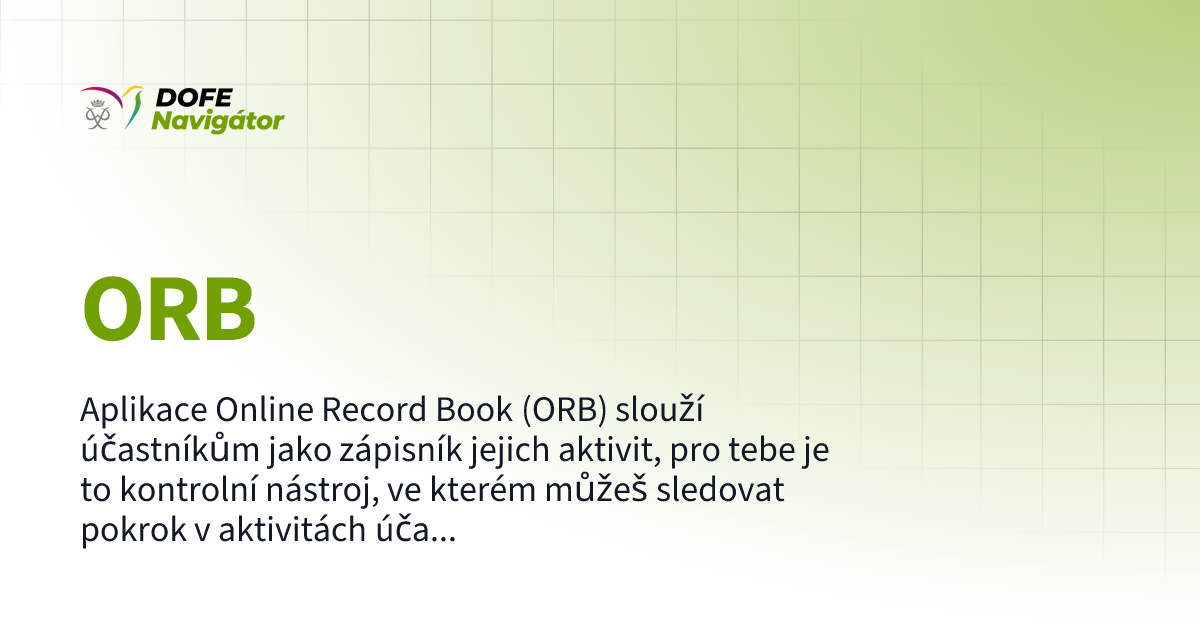 ORB | DOFE Navigátor